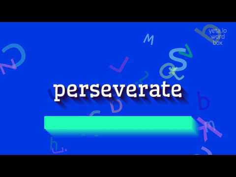 How to say "perseverate"! (High Quality Voices)
