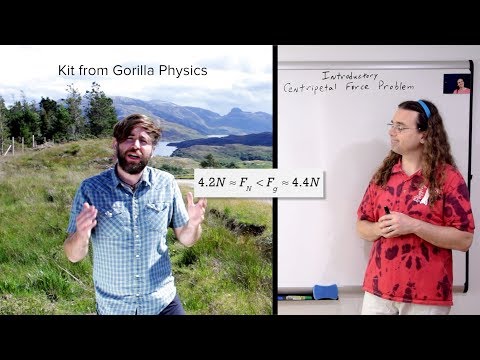 Introductory Centripetal Force Problem - Car over a Hill