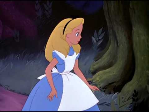 Alice in Wonderland - 'the white rabbit went that way'