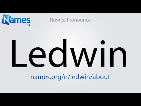 How to Pronounce Ledwin