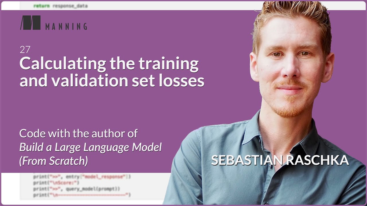 📊 Training & Validation Loss – Live Coding with Sebastian Raschka (Chapter 5.1.3)
