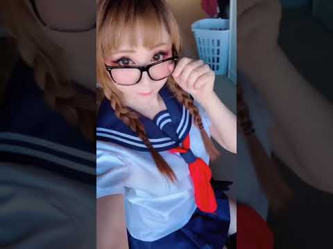 Japanese school girl cosplay #shorts