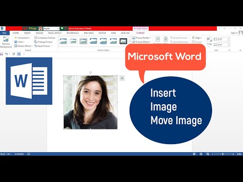 Microsoft word || How to insert Image and move in MS Word 2020