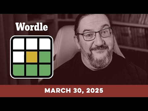 Doug plays today's NYT Wordle Puzzle Game for 3/30/2025