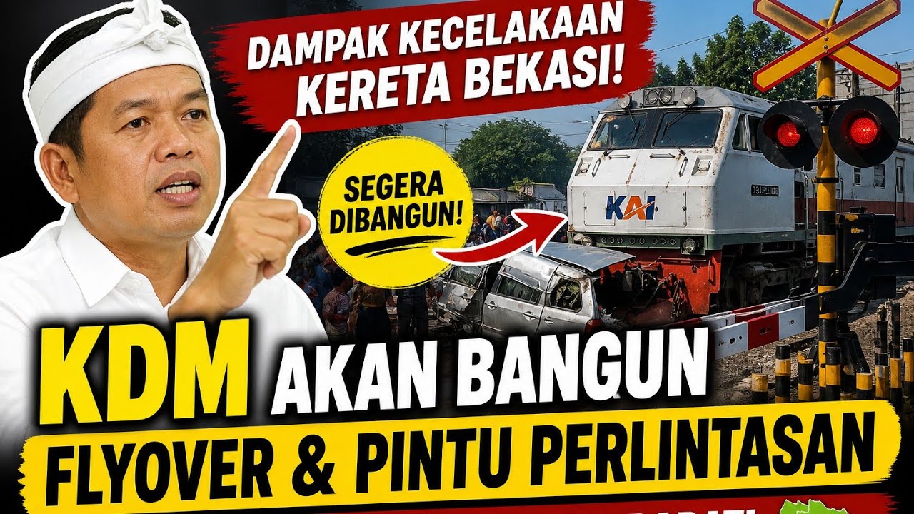 KDM Will Build Flyovers and Crossing Gates at Dangerous Points Throughout West Java - Bekasi Trai...