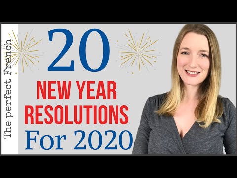 20 New Year's resolutions for 2020 🎉 | French tips | French basics for beginners