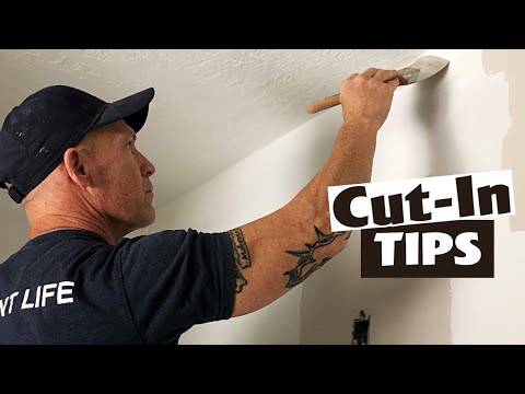 Cut In Tips, Back Rolling After You Cut. Perfect Ceilings Lines Every Time.