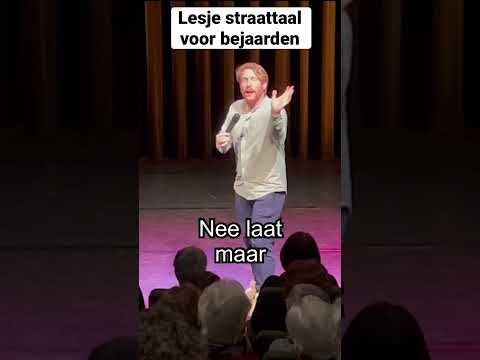 Lesje straattaal voor bejaarden. #straatinterview #straat #cabaret #comedy #comedian #cabaretshow