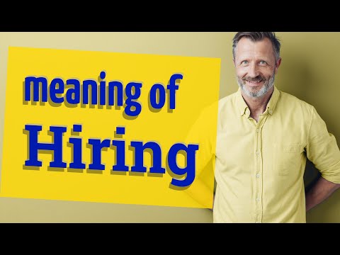 Hiring | Meaning of hiring ???? ????