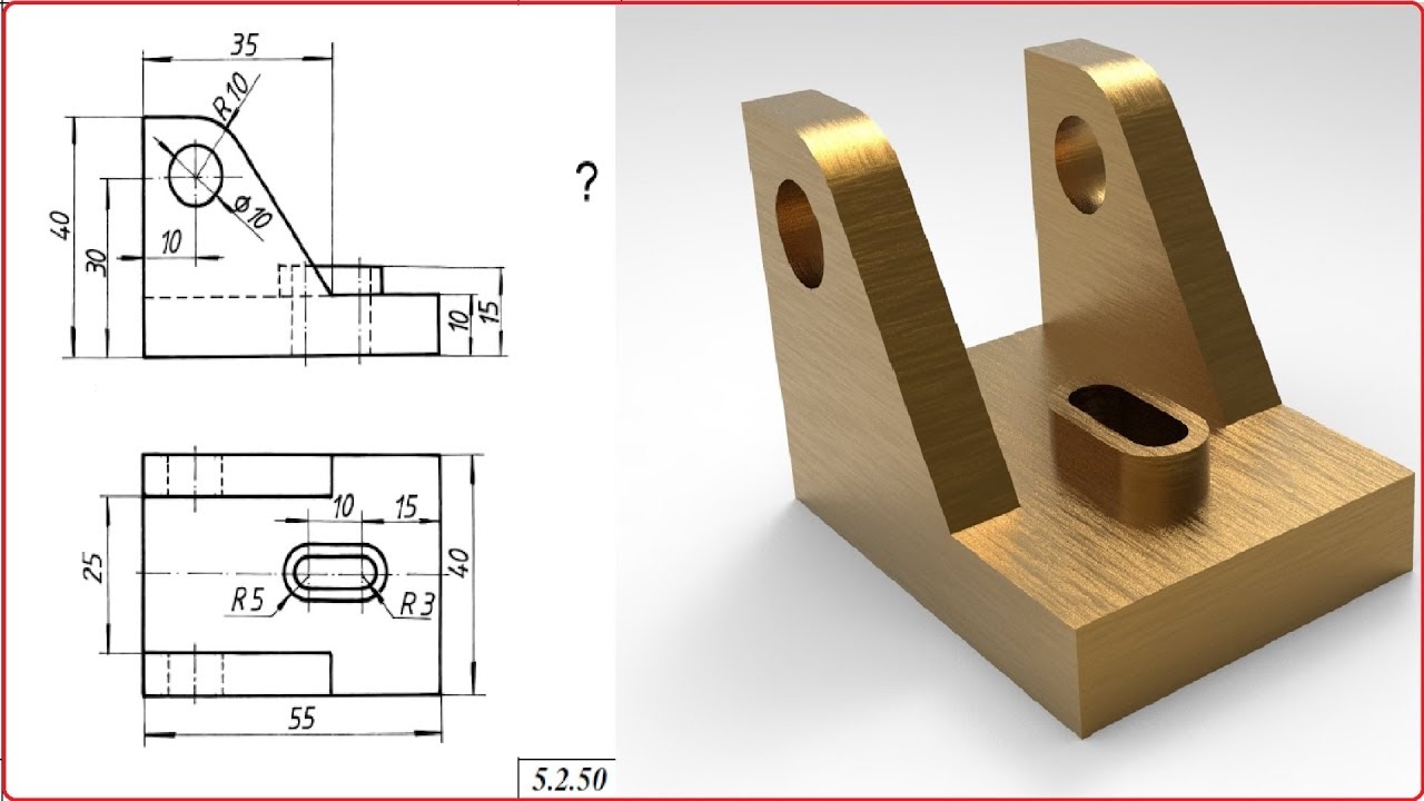 SolidWorks Tutorial - Beginners Exercise Guide - 01.27 (New Series 2018)