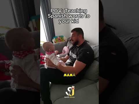 TEACHING SPANISH WORDS TO YOUR KIDS 😅 #funny