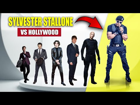 Sylvester Stallone vs Famous Hollywood Actors | Height Comparison in Feet 2025