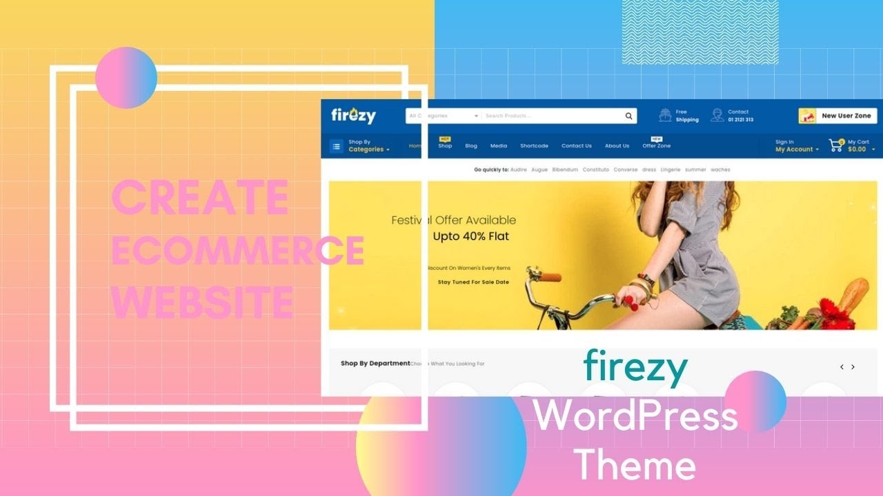 Create Modern eCommerce Website | Firezy Multipurpose Woo Commerce Theme