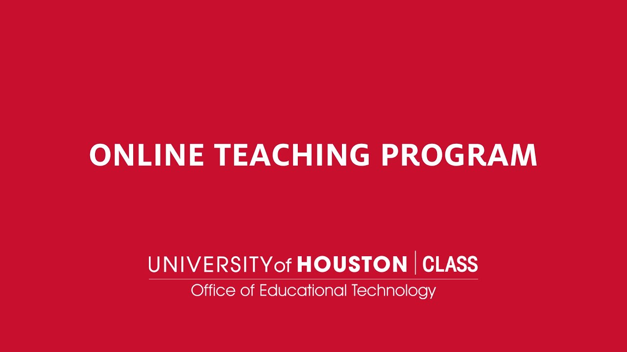 Introduction to the UH CLASS Online Teaching Program
