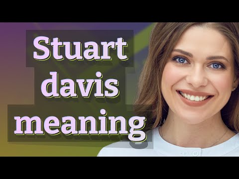 Stuart davis | meaning of Stuart davis