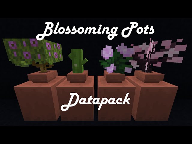 Blossoming Pots (1.20.4+) Minecraft Data Pack