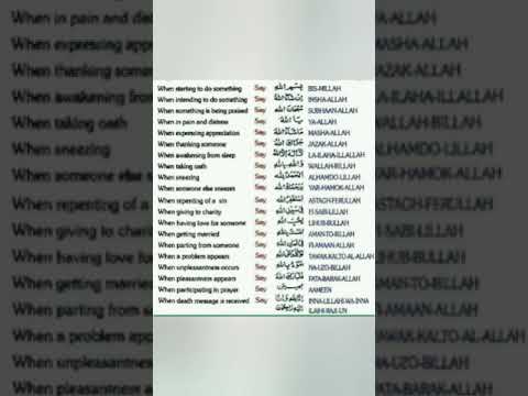 Daily Arabic words