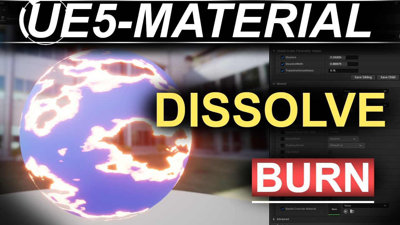UE5: Dissolve & MELT Materials