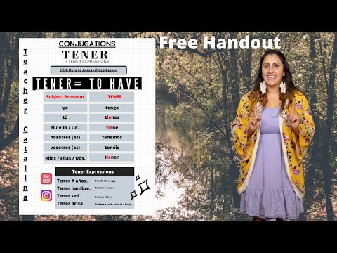 Tener, How to Conjugate the verb Tener, Tener expressions in Spanish
