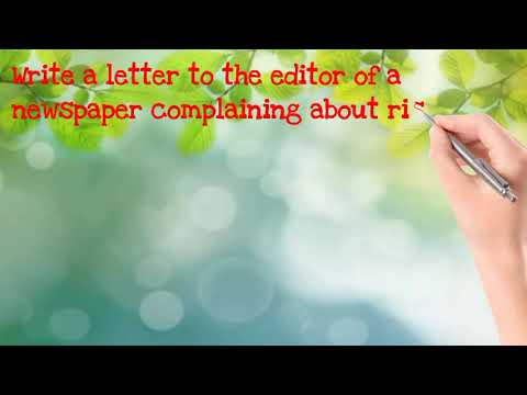 A letter to the editor of a newspaper complaining about rising prices.