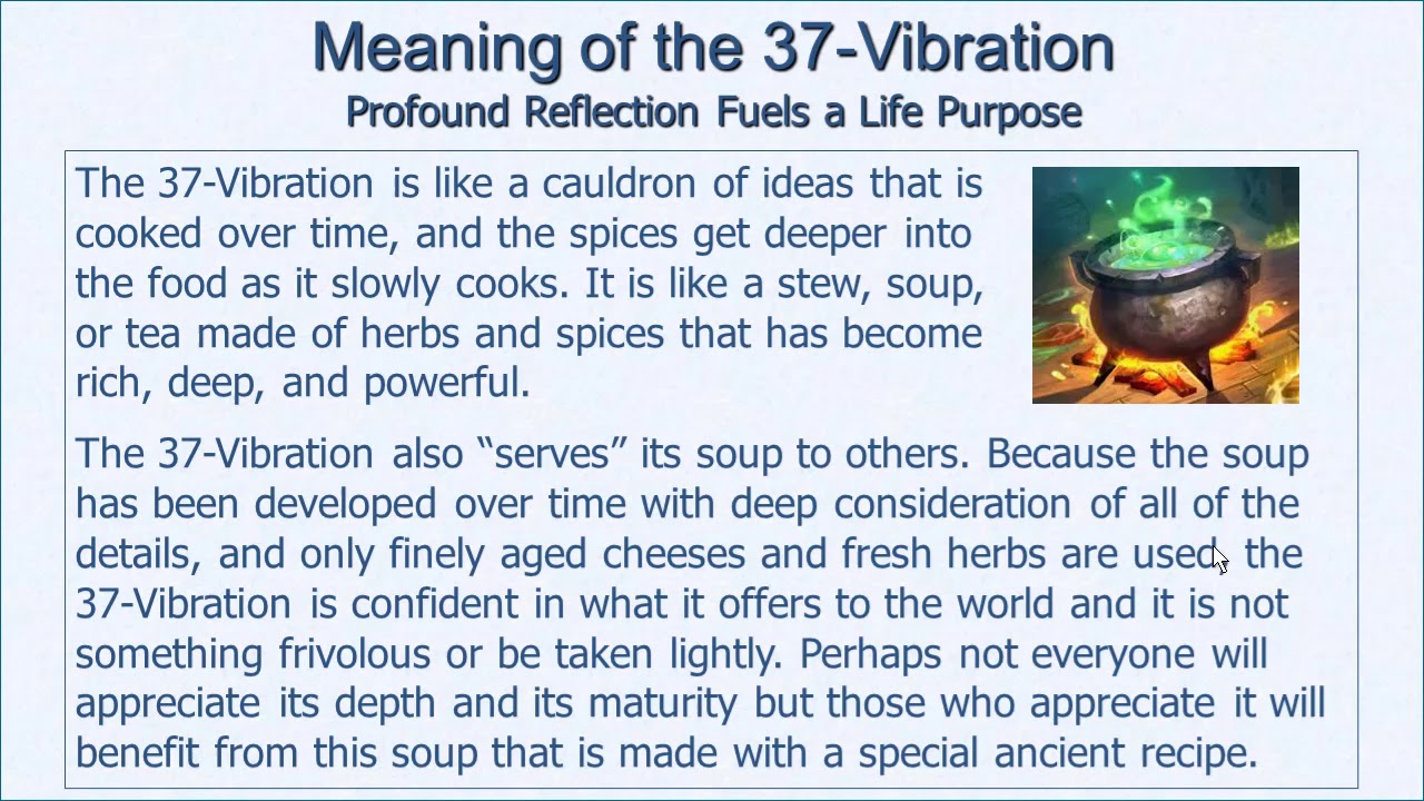 Meaning of 37-Vibration