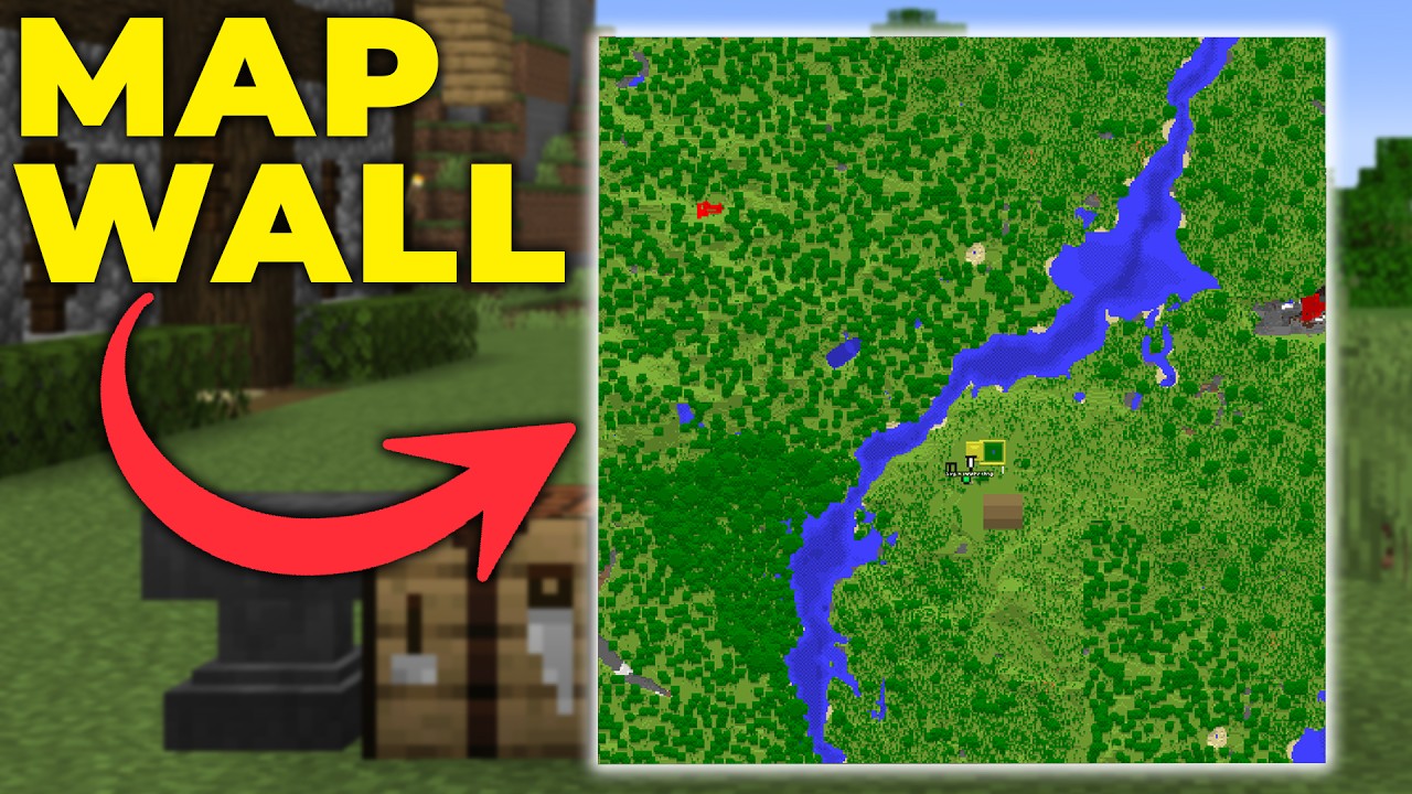 How To Make a Map Wall in Minecraft