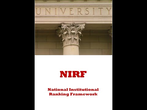 National Institutional Ranking Framework (NIRF) - University Matters