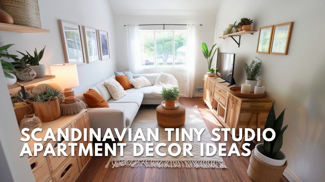 Scandinavian Tiny Studio Apartment Decor Ideas for a Clean & Cozy Minimalist Look