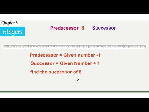 Integers Predecessor vs Successor Part 1