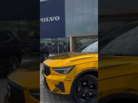 Volvo XC40 wrapped in chrome gold for Rybrook Volvo in Bolton 💫 #carwrapping #cars #fyp