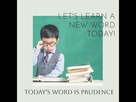 New Word Prudence || Prudence Meaning || Story about Being Prudent || Wise Ant and Lazy Grasshopper