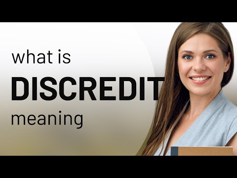 Discredit | meaning of DISCREDIT