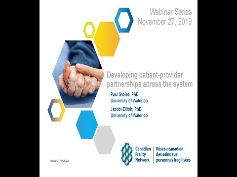 2019 11 27 Developing patient provider partnerships across the system