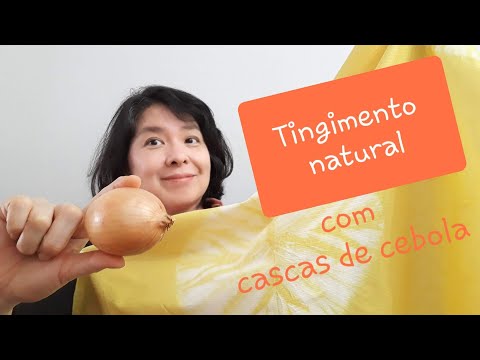 Tingimento natural e shibori com cascas de cebola