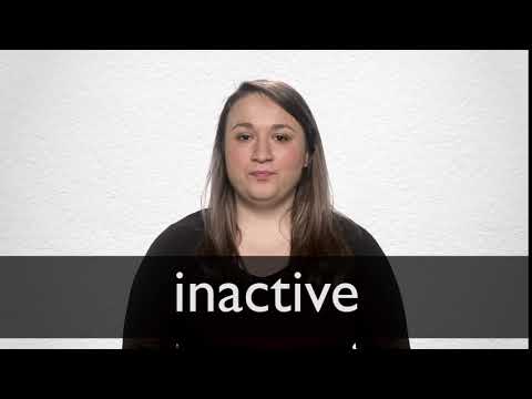 INACTIVE definition and meaning | Collins English Dictionary