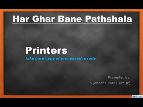 Printer and it's Type