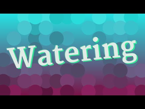 WATERING pronunciation • How to pronounce WATERING