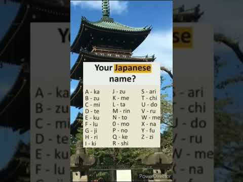 What is your JAPANESE Name 🎌㊗️㊙️ #shorts