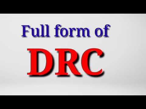 Full form of DRC, DRC Ka full form