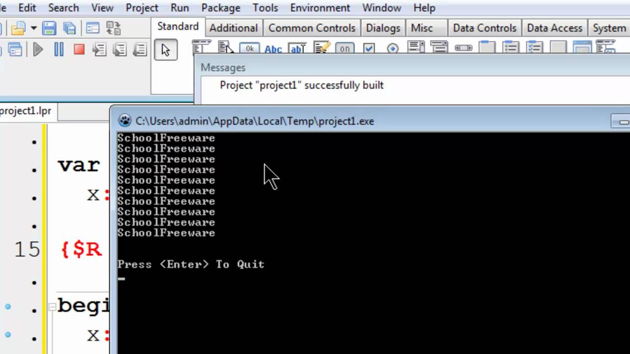 Free Pascal Program Tutorial 7 - While Loop - Lazarus