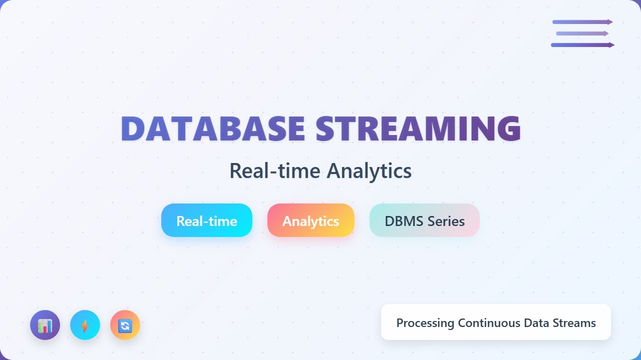 Database Streaming & Real-Time Analytics: A Beginner's Guide