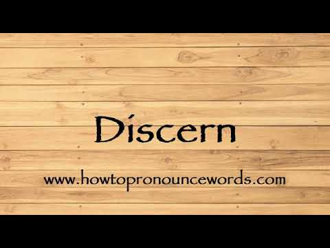 How To Pronounce Discern ? How To say Discern New Video
