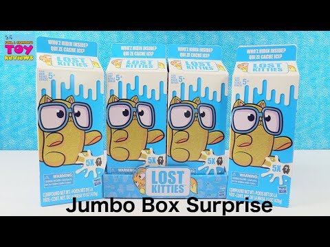 Lost Kitties Jumbo Surprise Hidden Cat Blind Bags Toy Review | PSToyReviews