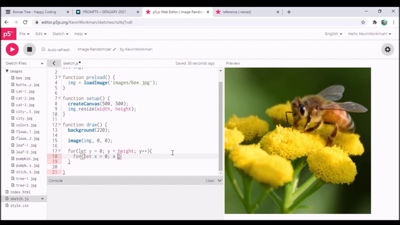 Creating an image filter that increases randomness along the Y-axis - p5.js Let's Code