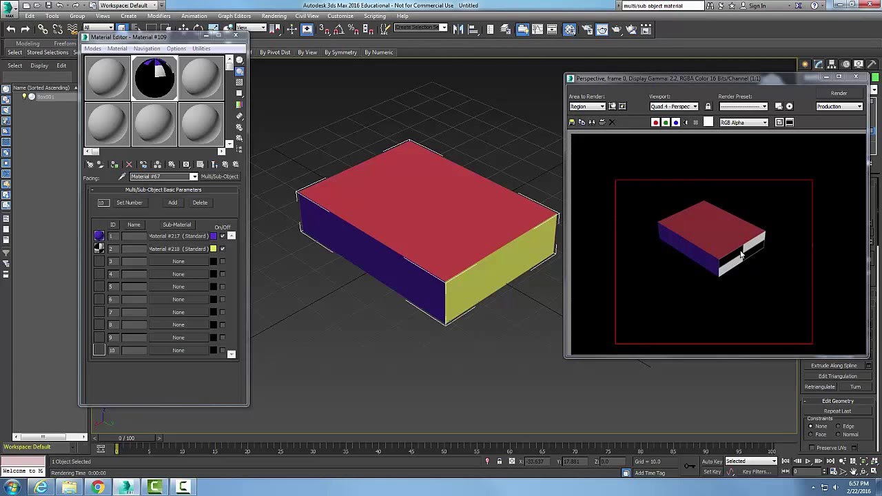 3ds Max  07-30 Multi Sub Object Material
