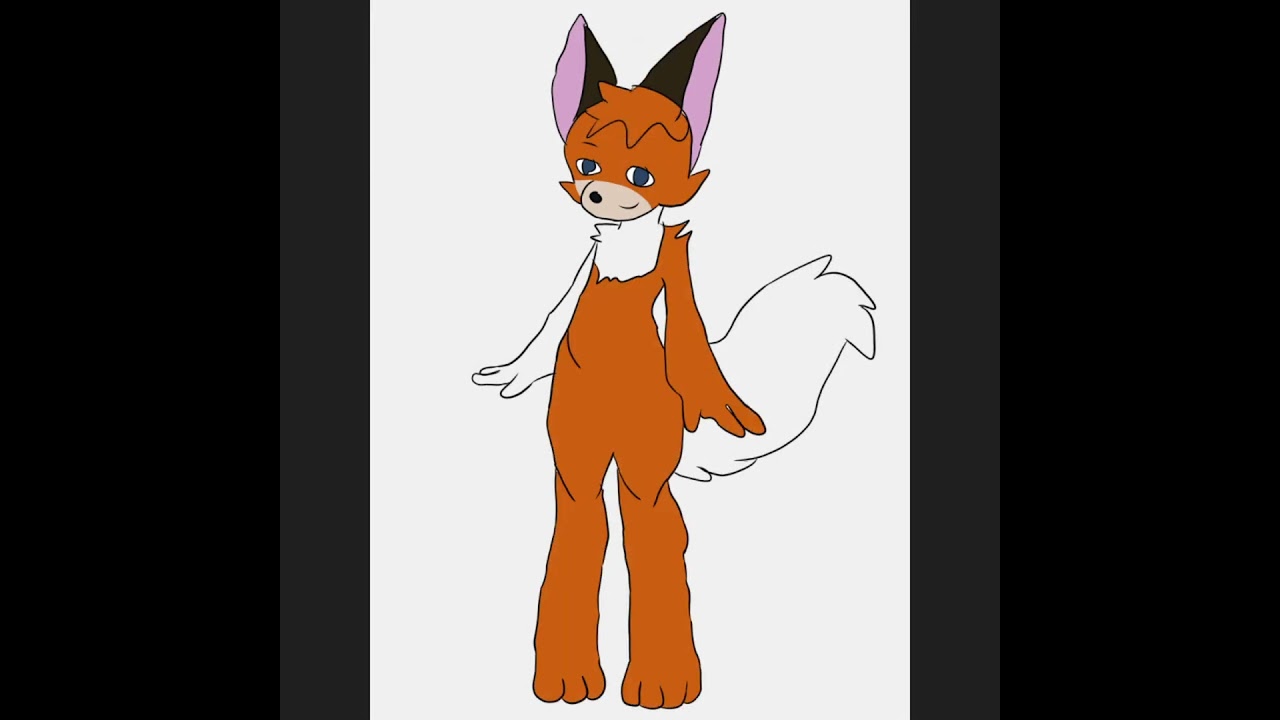 Fox oc for Zunekix art trade (speed paint)