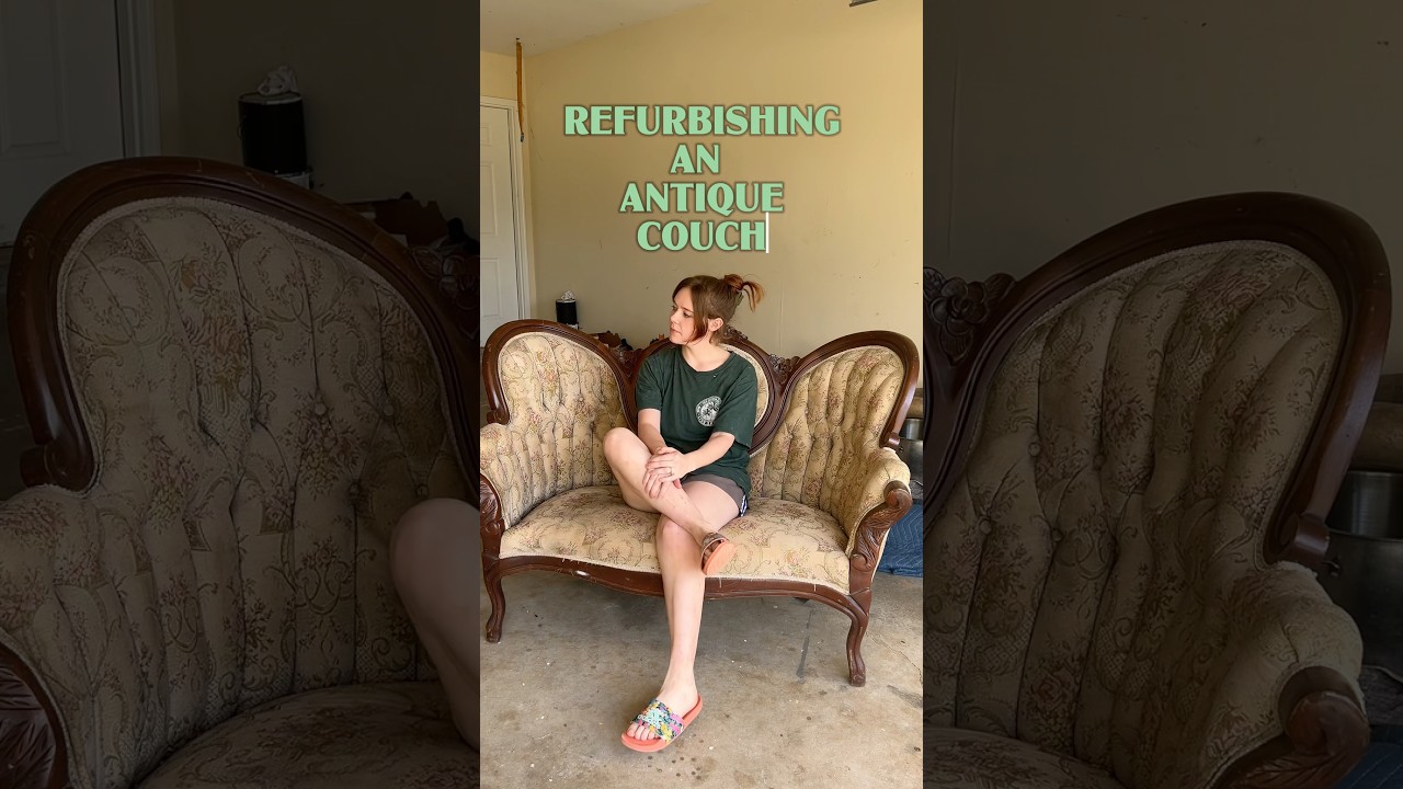 Refurbish this Antique Couch with me! #diyprojects #diy #upcycling #upcycleproject