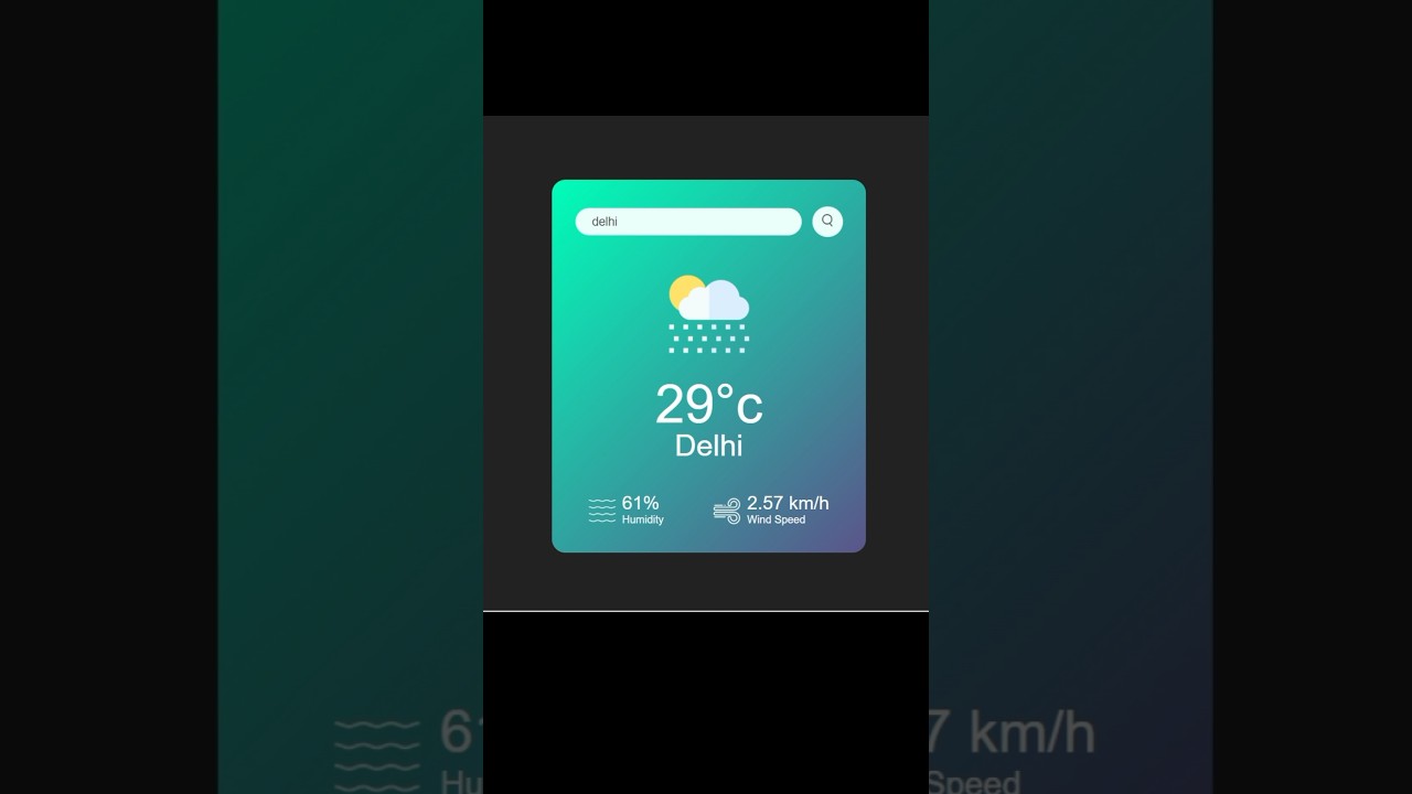 Weather App made with HTML, CSS & JS