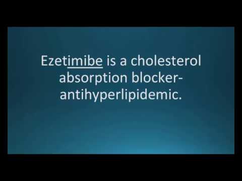 How to pronounce ezetimibe (Zetia) (Memorizing Pharmacology Flashcard)