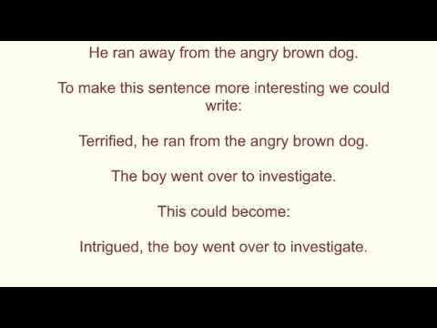 Sentence Starters (Year 3)